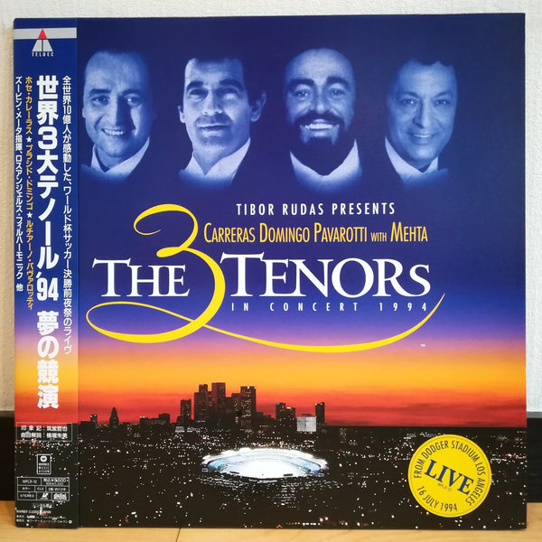 The 3 Tenors in Concert 1994 Carreras Domingo Pavarotti Japan LD Laser ...